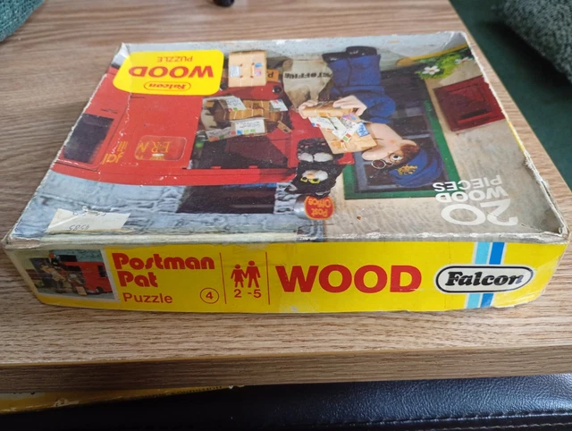 VINTAGE 1980'S POSTMAN PAT 20 Piece Plywood Jigsaw Puzzle by FALCON ...
