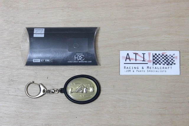 RARE HONDA F1 Collection 90's Ayrton Senna Mclaren Metal Keyring, New ...