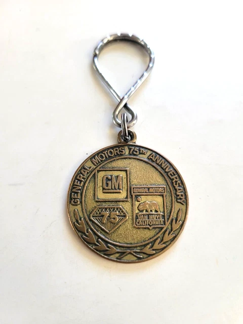 VINTAGE ORIGINAL GM Chevy nos Brass key promo fob Key Chain Camaro ...