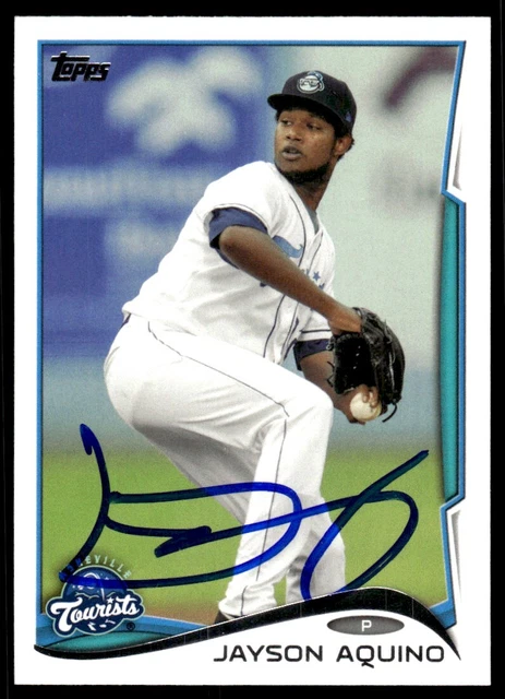 2014 TOPPS PRO Debut Jayson Aquino Auto Asheville Tourists #170 signé EUR 6,61 - PicClick FR