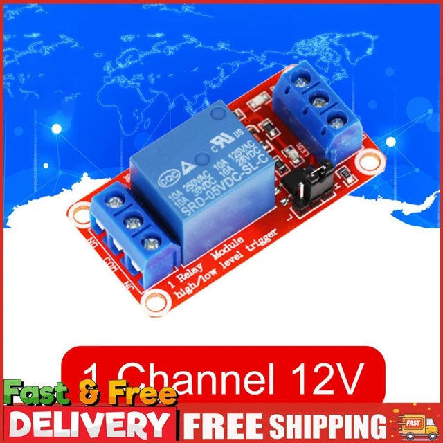 1/2/4/8 CHANNEL DC Relay Module with Optocoupler 5V 12V 24V Indicator ...