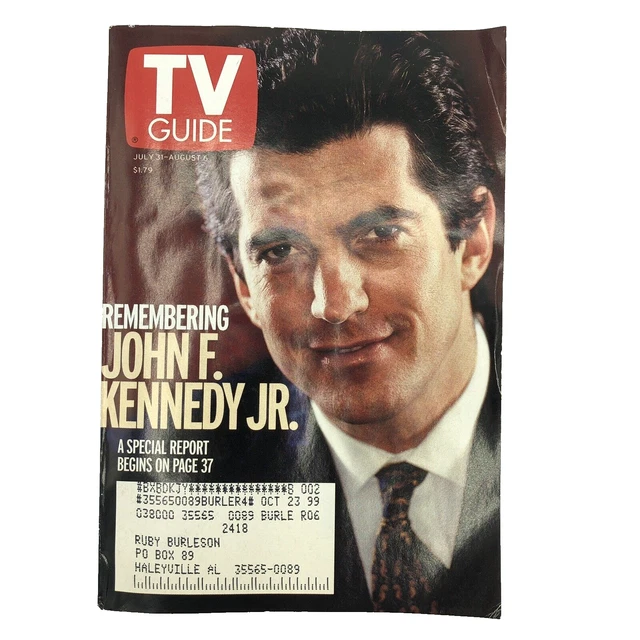 VINTAGE TV GUIDE Remembering John F. Kennedy Jr July 31 - August 6 ...