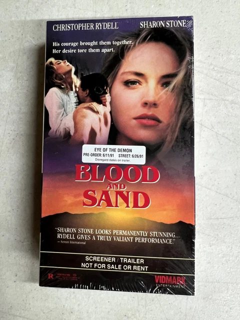 BLOOD AND SAND VHS Sharon Stone BRAND NEW SCREENER with Watermarks £46. ...
