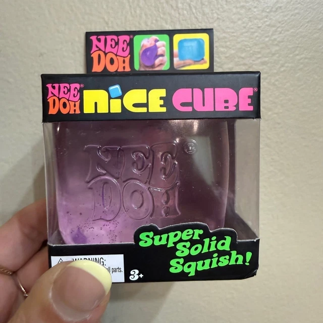 NEEDOH NICE CUBE Nee Doh Purple Squishy Fidget Toy Stress Sensory ...