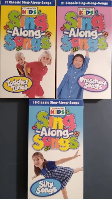 CEDARMONT KIDS SING Along Songs 3 VHS-Silly Songs, Toddler Tunes ...