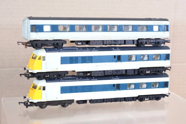 TRIANG HORNBY R555 BR GREY PULLMAN DMU DIESEL LOCOMOTIVE 3 CAR SET oj £ ...