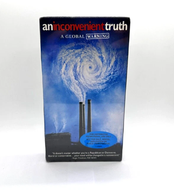 AN INCONVENIENT TRUTH VHS Sealed Promotional Copy Al Gore demo screener ...