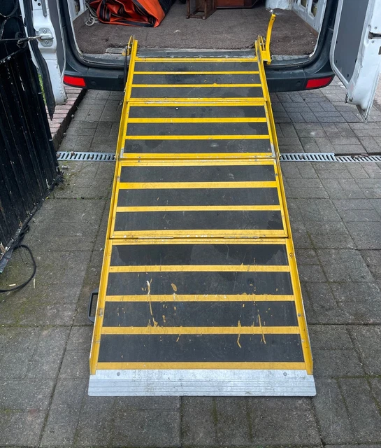 VAN LOADING RAMP Folding and pivot Ramp Wheelchair Motorcycle £395.00 ...
