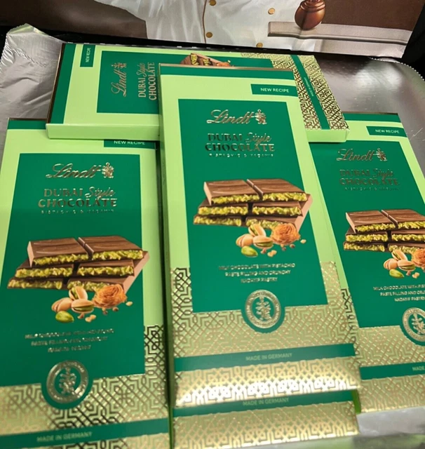 DUBAI CHOCOLATE LINDT Edition Viral Pistachio Kunafa / Kadayif 145g £25 ...