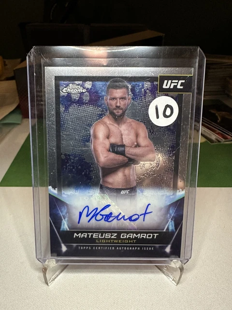 2024 CARTE SIGNATURES Mateusz Gamrot Topps Chrome Ufc Auto EUR 11,08 ...