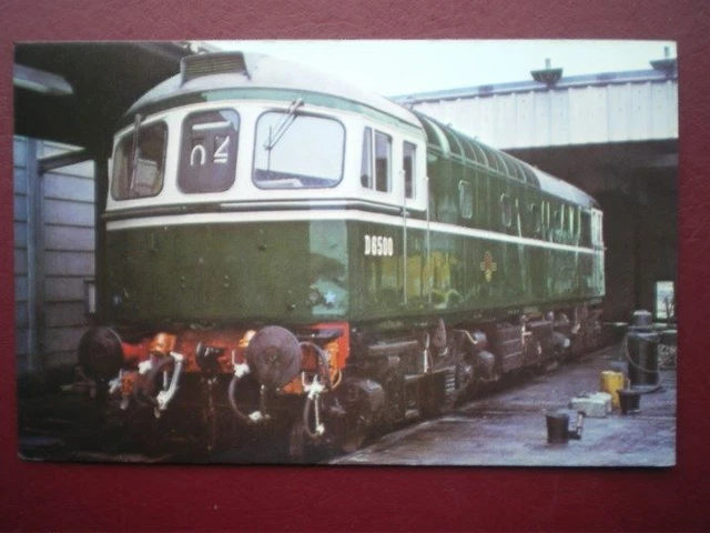 POSTCARD RP CLASS 33 Loco No D6500 (33 001) At Eastleigh 1966 £1.25 ...