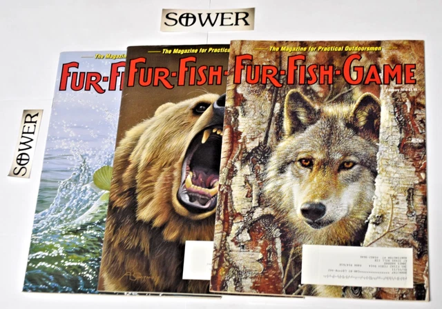 FUR - FISH - Game Magazine, 3 issues from Feb-March-May 2010 Vintage ...