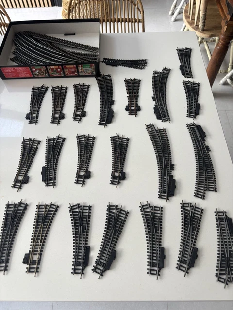 HORNBY R612 LEFT Hand Track Points And RHJob Lot Horny Track Bundle 00 ...