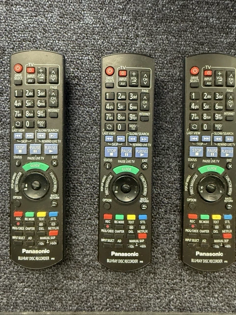 PANASONIC BLU-RAY DISC Recorder Remote Control for DMR £10.78 - PicClick UK