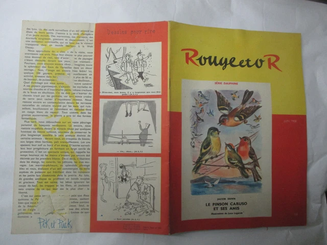 CLUB ROUGE ET Or Numéro 19 de Juin 1958 (Edgar Maufrais,Le Pinson Caruso,... EUR 10,00 - PicClick FR
