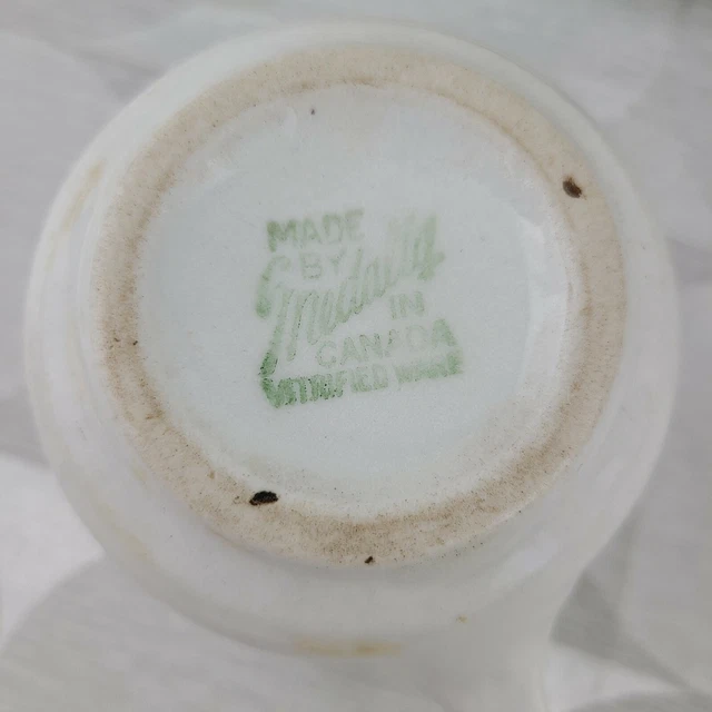 CANADIAN POTTERY RESTAURANT Hotel Ware VTG Cups Saucers Medalta ...