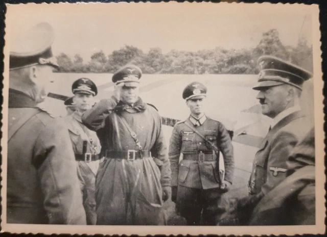 GERMAN PHOTO WW2 WWII ARCHIVE : Erwin ROMMEL & Chancelier HITLER EUR 35 ...