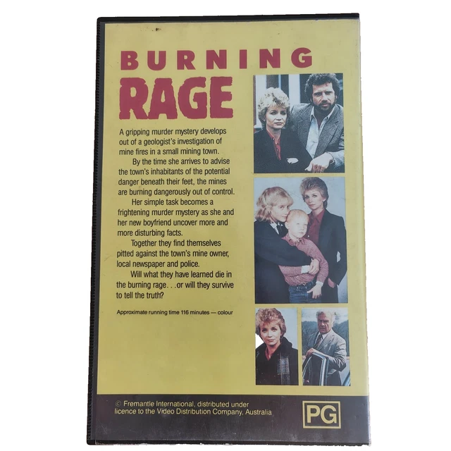 BURNING RAGE TV Movie Coal Mining Town Drama VHS 1984 Barbara Mandrell 80s $13.98 - PicClick AU