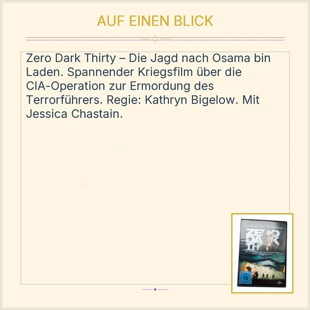 UNIVERSAL MUSIC GROUP Zero Dark Thirty Film di Guerra DVD EUR 3,95 ...