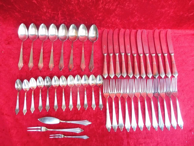 WMF FAN PATTERN Cutlery, 47 Pieces, 12 Persons, Wmf Patent 90 £206.72 ...