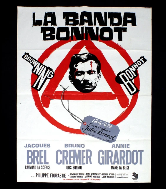 BANDA BONNOT MANIFESTO poster Jacques Brel Annie Girardot bande à ...