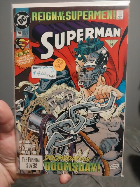 DC COMICS JUIN 93.VOL 1 NO.78 REIGN OF THE SUPERMAN Doomsday For ...