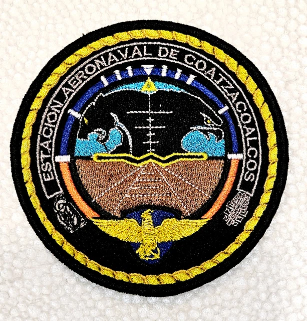 RARE MEXICAN AIR Force Naval Station Coatzacoalcos Embroidery Patch ...