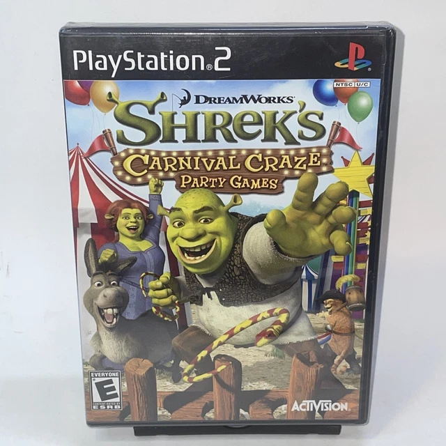 SHREK'S CARNIVAL CRAZE Party Games Sony PlayStation 2 2008 PS2 Brand ...