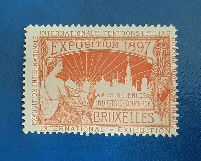 BELGIUM BRUSSELS BRUXELLES Exposition 1897 Poster Stamp Label (18944) £ ...
