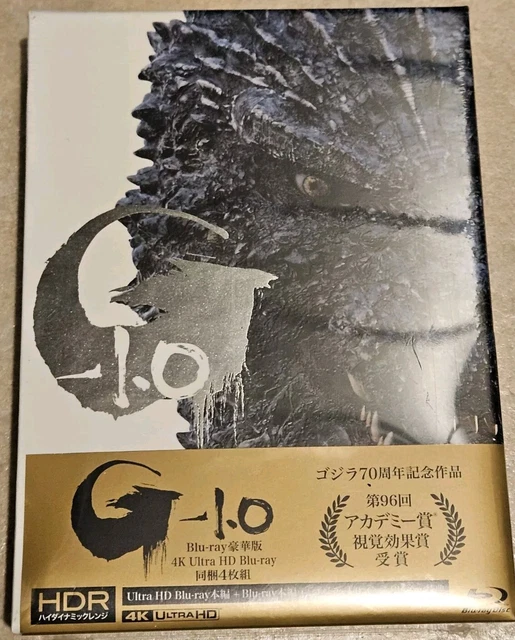 NEW GODZILLA MINUS One Deluxe Edition 4K Ultra HD+3 Blu-ray+2 Booklet ...