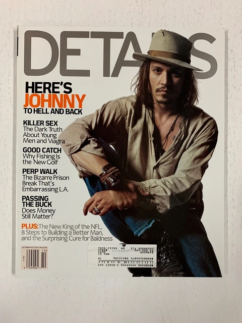 DETAILS MAGAZINE OCTOBER 2001 Johnny Depp, Larry Fink EUR 26,07 ...