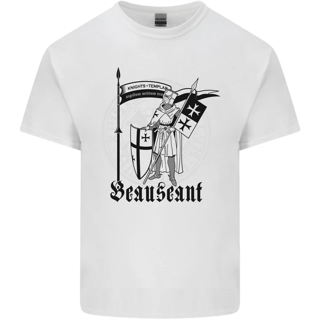 CHEVALIERS TEMPLIERS BEAUSEANT st Georges Jour Hommes Clair T-Shirt EUR ...