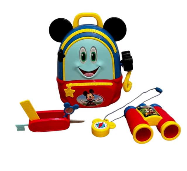 DISNEY JUNIOR MICKEY Mouse Funhouse Adventures Backpack Playset Battery ...