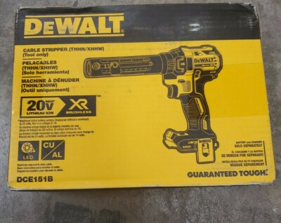 NEW DEWALT DCE151B 20V Max XR Cordless Brushless Cable Stripper (Bare ...