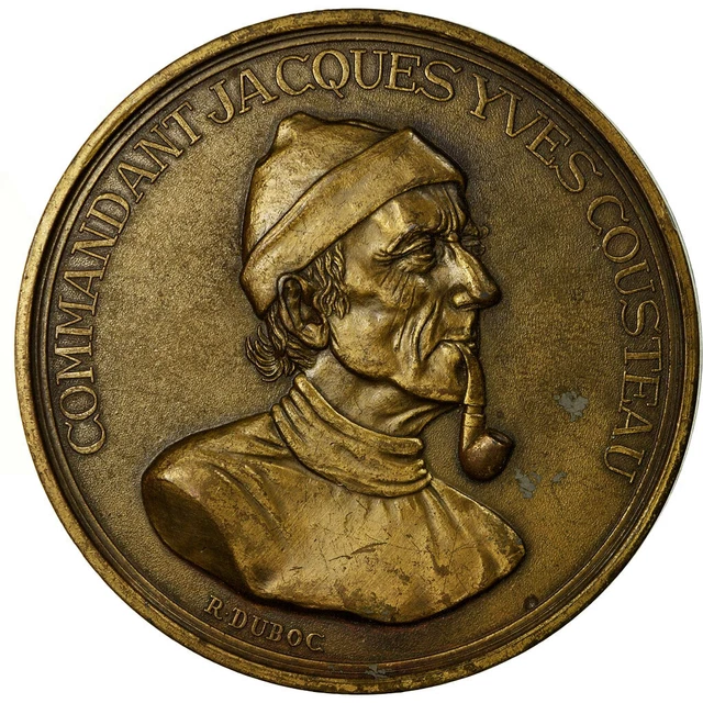 FRANKREICH, MEDAILLE, COMMANDANT Jacques Yves Cousteau, Duboc, VZ ...