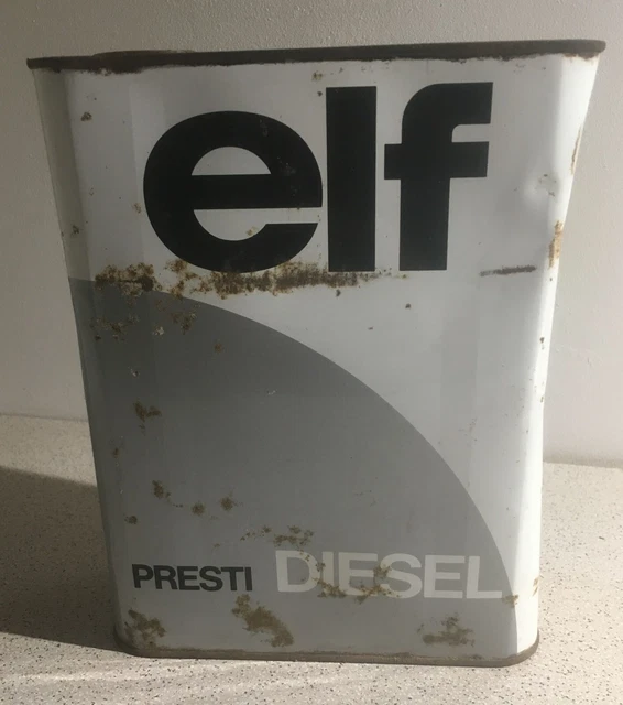 ANCIEN BIDON ELF Presti diesel old oil can alter Ölkanister EUR 7,00 ...
