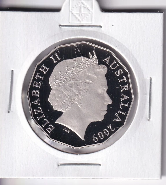 AUSTRALIAN PROOF: 2009 50 Cent Coin In 2X2 Holder... EUR 21,39 ...
