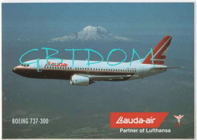 BOEING 737-300 LAUDA air partner of Lufthansa * autocollant * Sticker ...