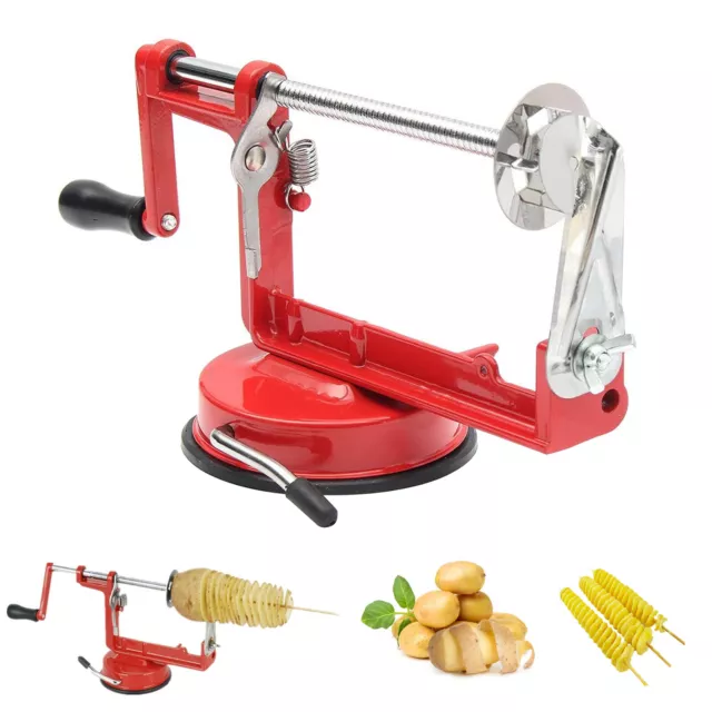 Manual Potato Spiral Slicer Tower Chip Machine Twister Cutter Stainless