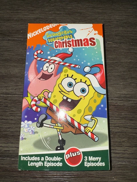 SPONGEBOB SQUAREPANTS CHRISTMAS VHS 2003 Nickelodeon 3 Merry Episodes ...