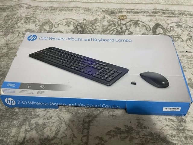 HP 230 WIRELESS Keyboard and Mouse Combo Set - Black (18H24AA#ABU) £19. ...