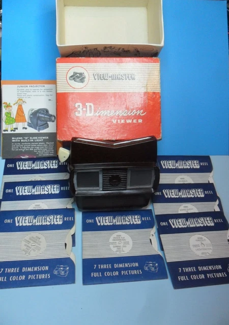 VINTAGE VIEWMASTER MODEL E 3-D STEREO VIEWER 1950's BROWN BAKELITE ...
