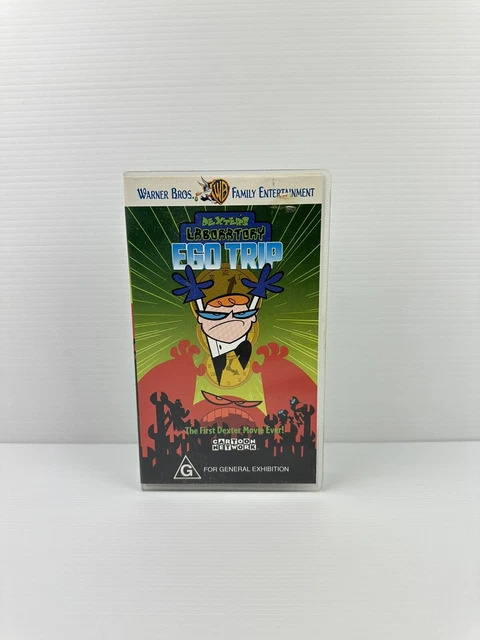 DEXTER'S LABORATORY EGO Trip VHS VCR Video Tape Tested Cartoon Network ...