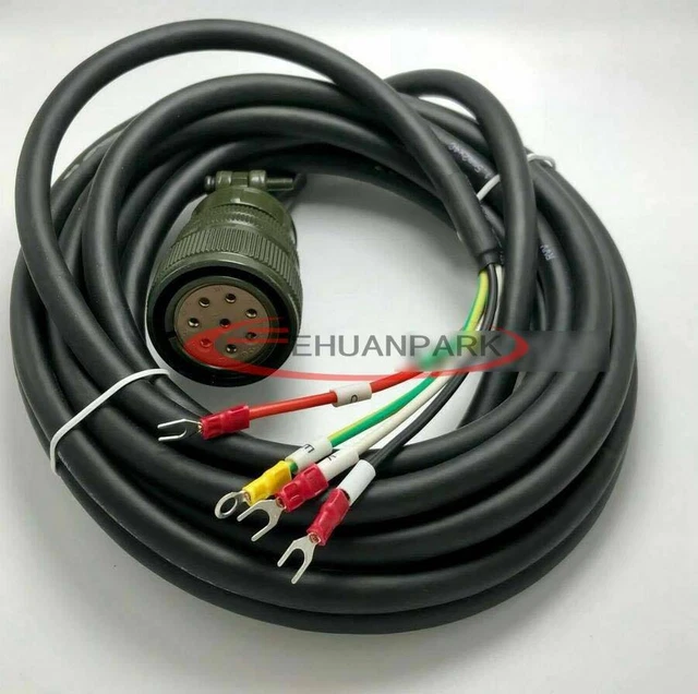 ONE AVIATION PLUG 8 hole MR-J2S-100A/HC-SFS102 motor power cord 5M ...