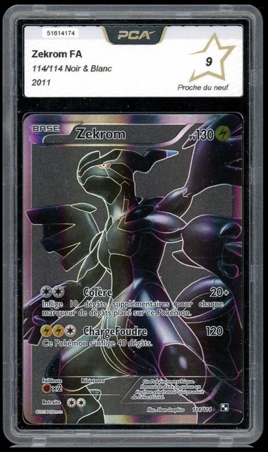 CARTE POKÉMON ZEKROM FA 114/114 PCA 9 Noir Et Blanc De Base EUR 150,00 ...
