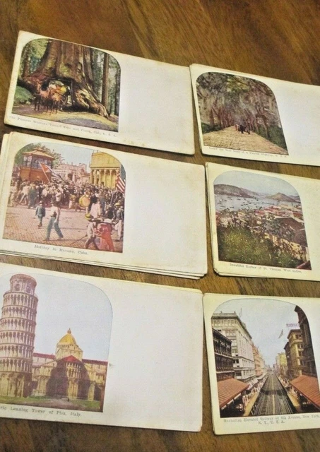 ANTIQUE COLLECTIBLE POSTCARDS Famous Cities And Sights Worldwide USA ...