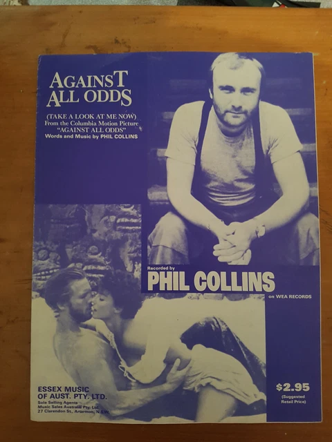PHIL COLLINS - Against All Odds Oz Sheet Music Free Postage in ...