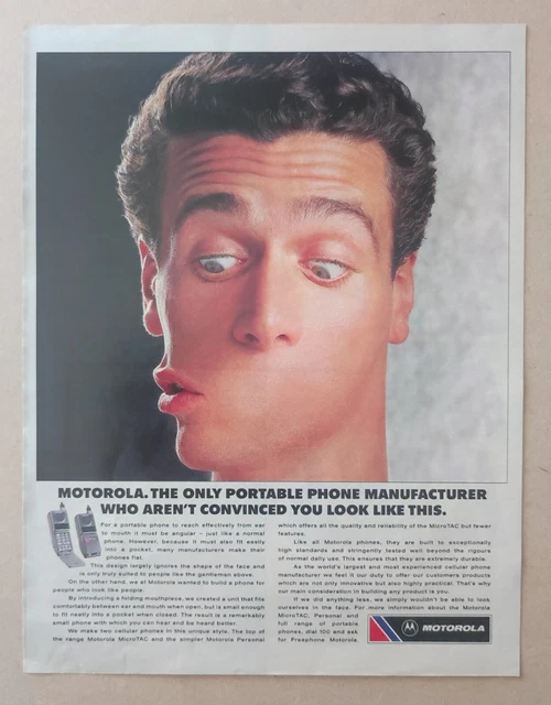 MOTOROLA MOBILE PHONES Original UK Press Advert 1991 £5.91 - PicClick UK