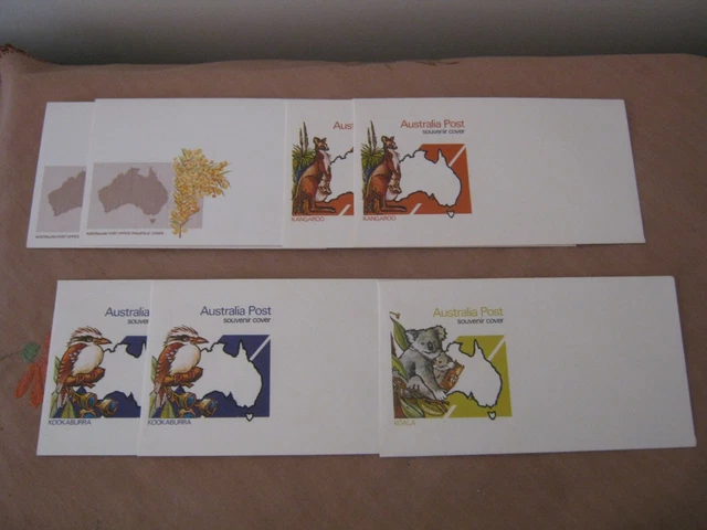 VINTAGE AUSTRALIA POST Envelopes (8) Souvenir Covers. Australian ...