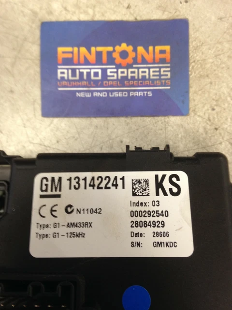 ORIGINAL GM VAUXHALL Corsa D BCM Karosseriesteuermodul 13142241 KS EUR ...